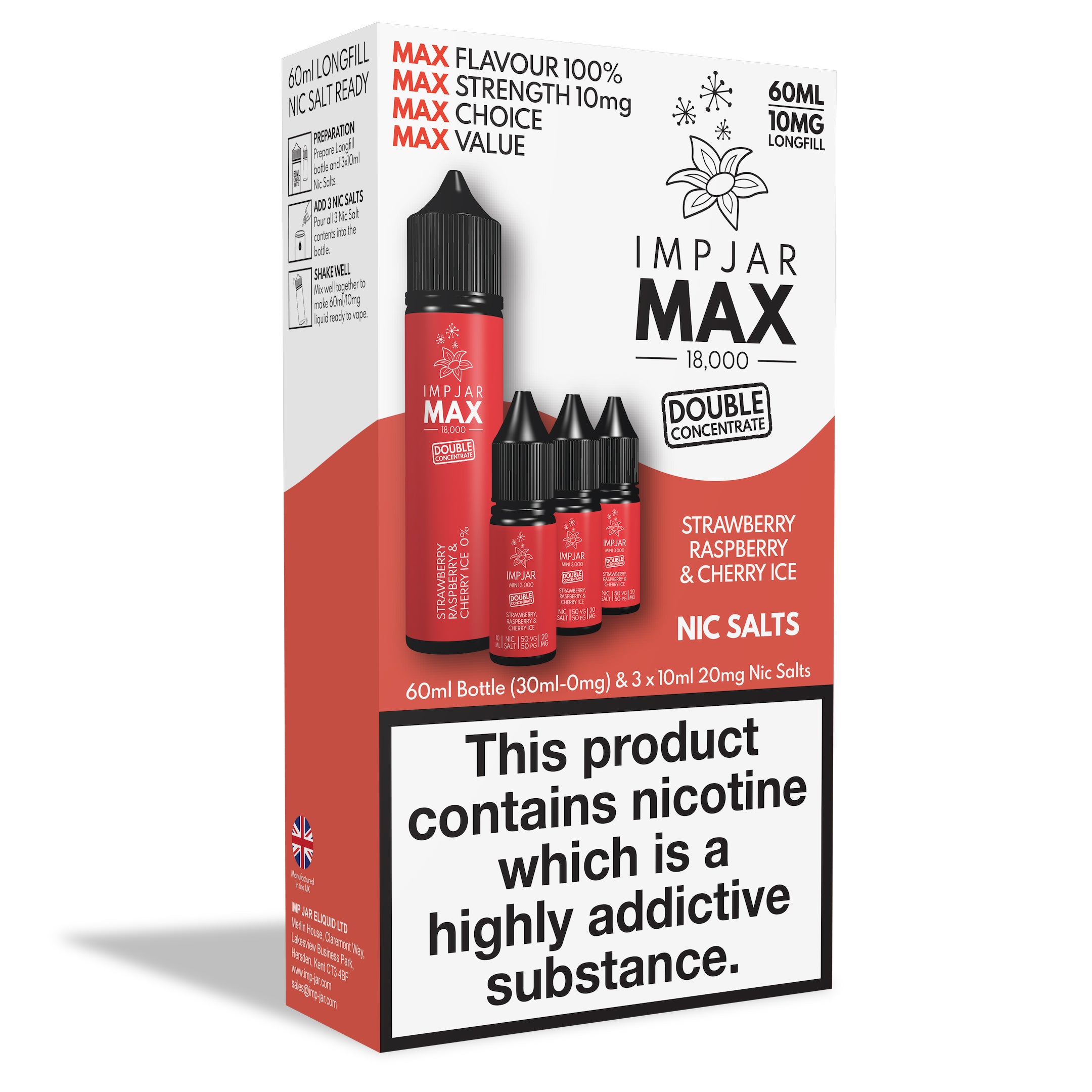 Imp Jar 60ml Shortfill Strawberry Raspberry & Cherry Ice Pack – Imp Jar ...