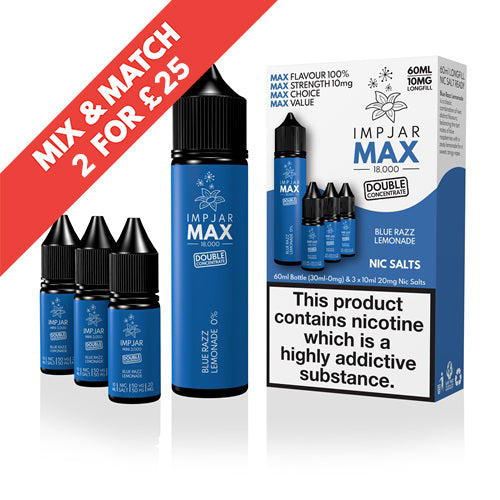 Imp Jar 60ml Shortfill Blue Razz Lemonade Pack – Imp Jar Ltd